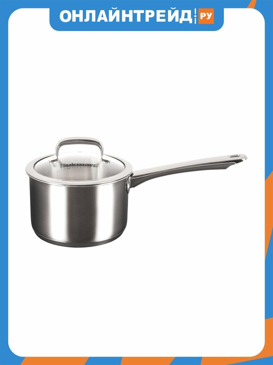 Ковш Kukmara LEON 1,8л со стеклянной крышкой (LN-LDL1816G)