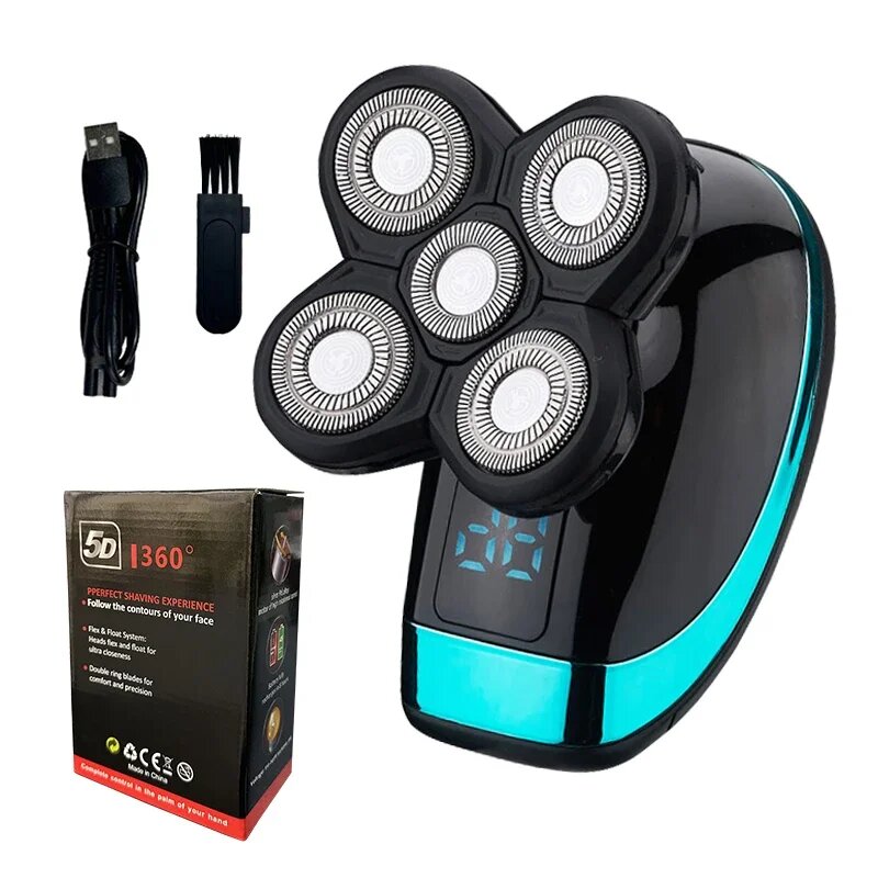 Электробритва мужская 5D 360° Green Shaver only