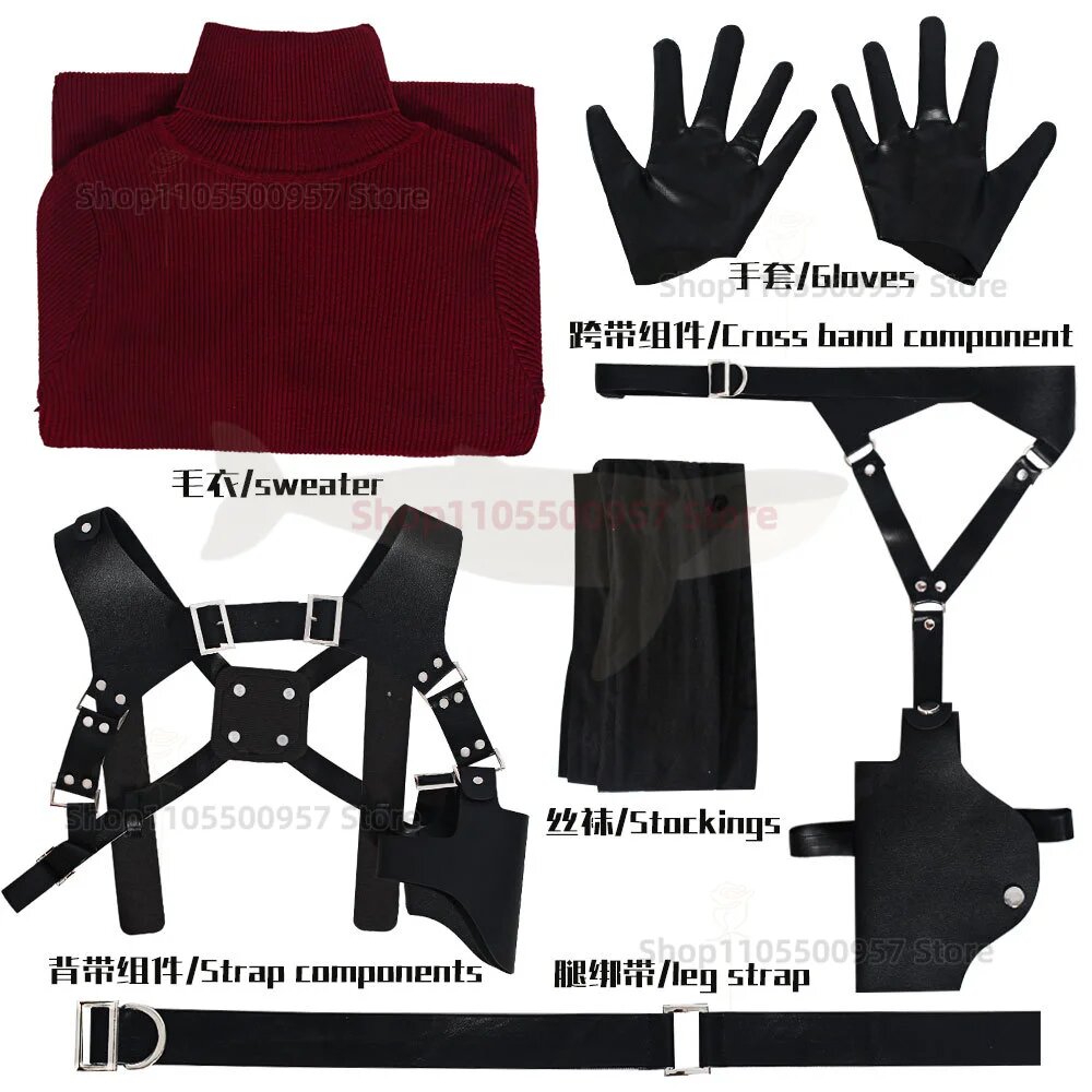 Женский костюм Ады Вонг для косплея L, suit