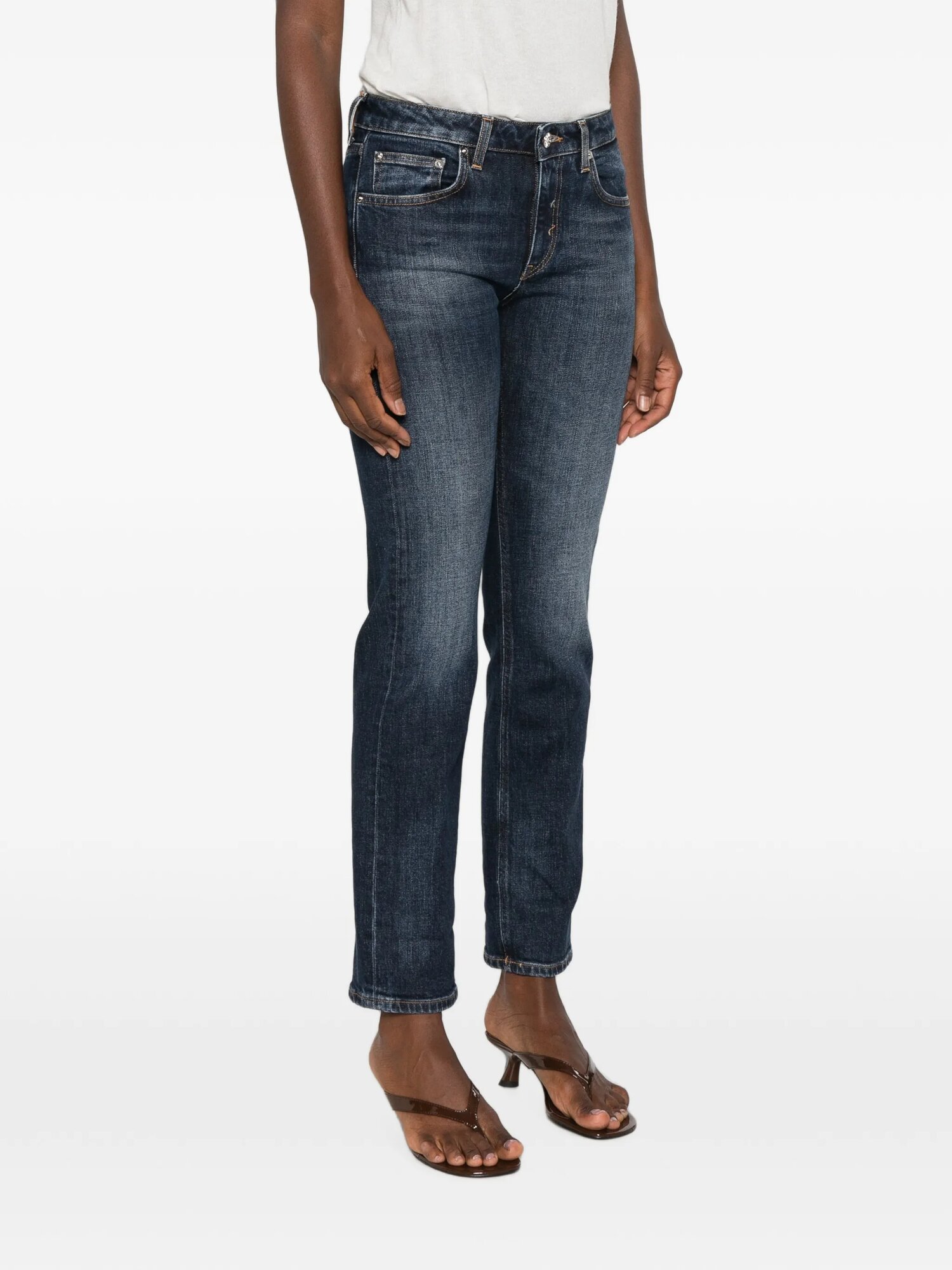 Джинсы Dondup Coco faded straight-leg jeans, размер 25 — фото 1