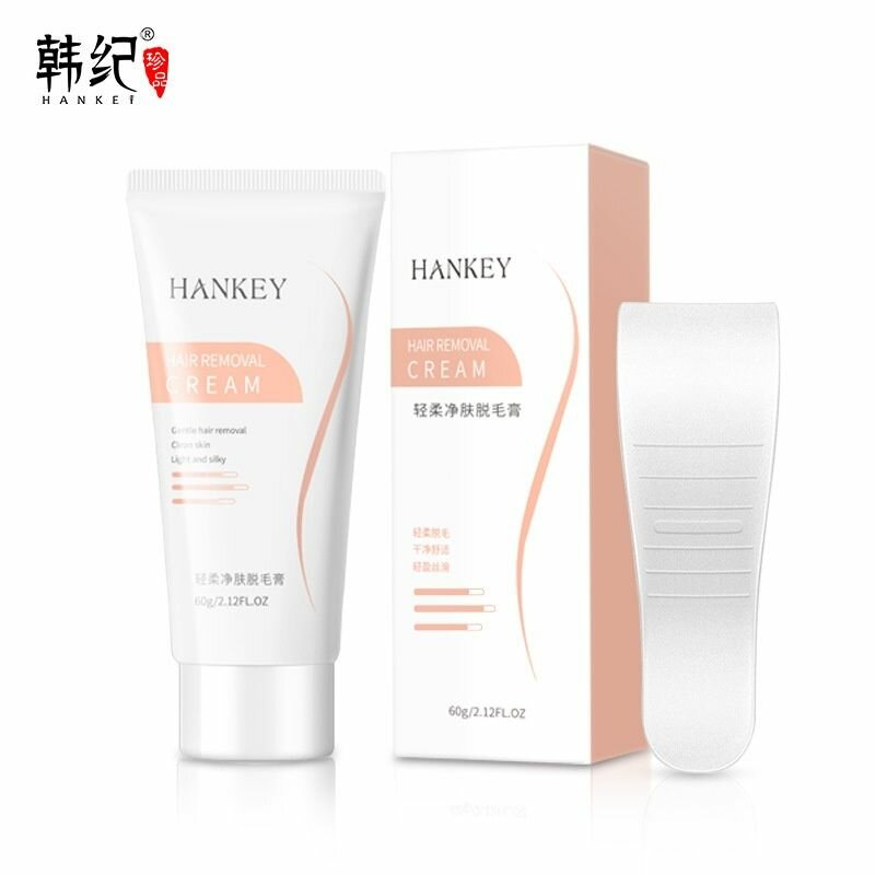 Крем для депиляции HANKEY нежный очищающий, 60 г, для тела и подмышек, без черных точек