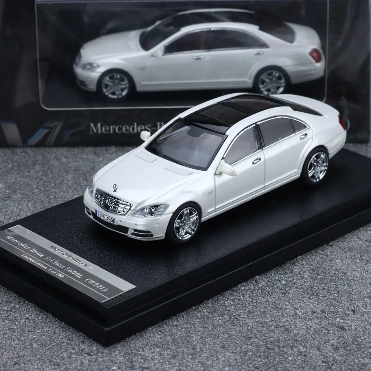 WELLY Mercedes-Benz S600L W221 1:64 металлическая модель автомобиля C