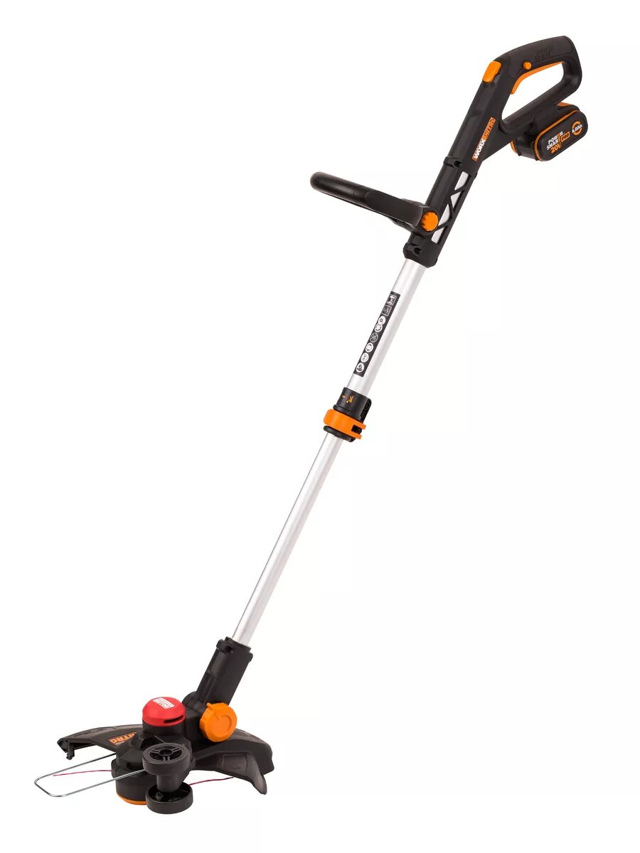 Триммер аккумуляторный (электрокоса) Worx WG173E.9, 20В, 33см, без АКБ и ЗУ