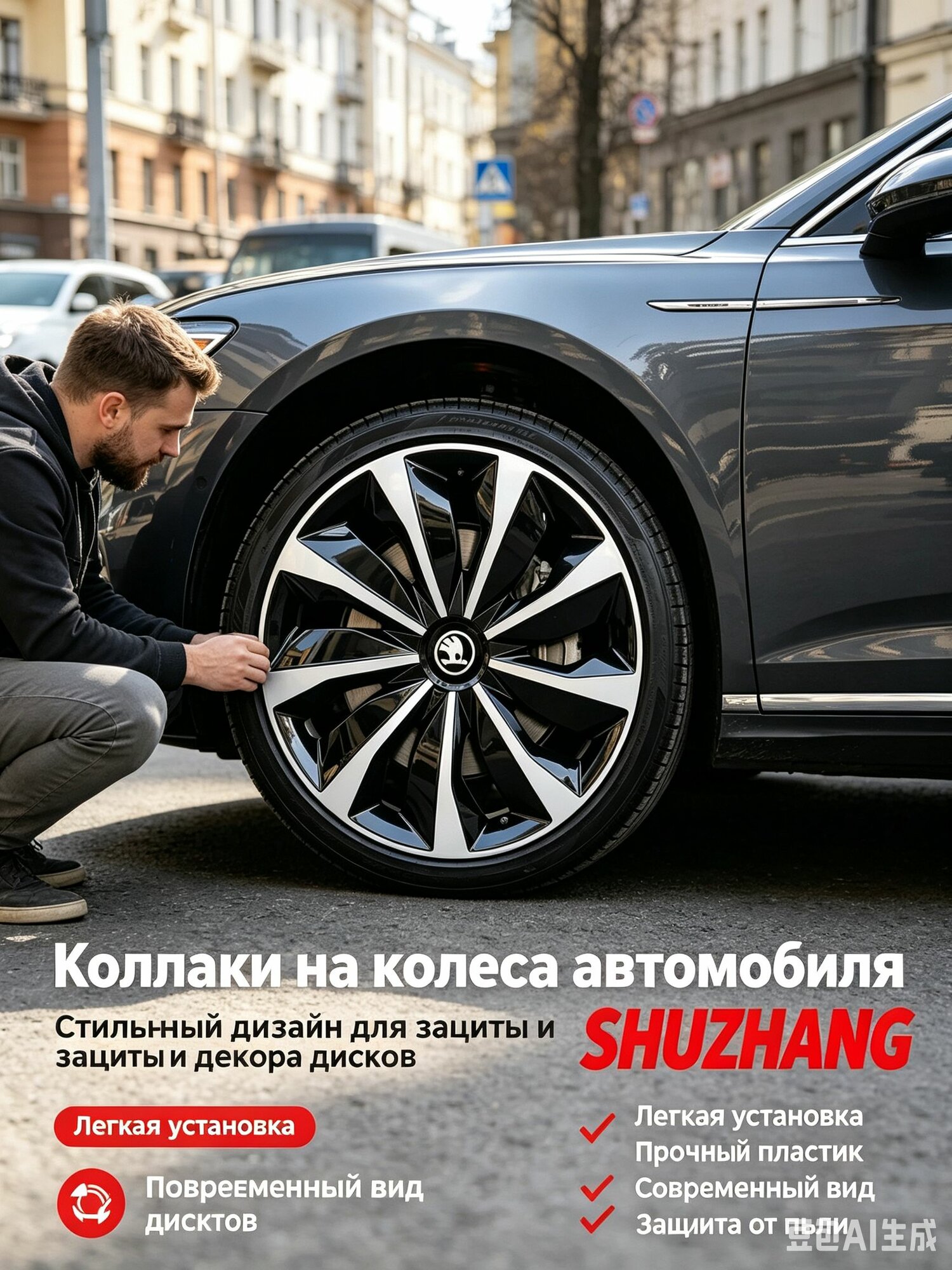 Колпаки на колеса, 15", 4 шт. для авто автомобильные