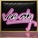LED Неоновый светильник "Vice City", настольный, розовый, 400x250мм, питание от ...