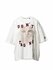 Футболка MAISON MIHARA YASUHIRO Cat-printed T-shirt, размер 36, бежевый/белый