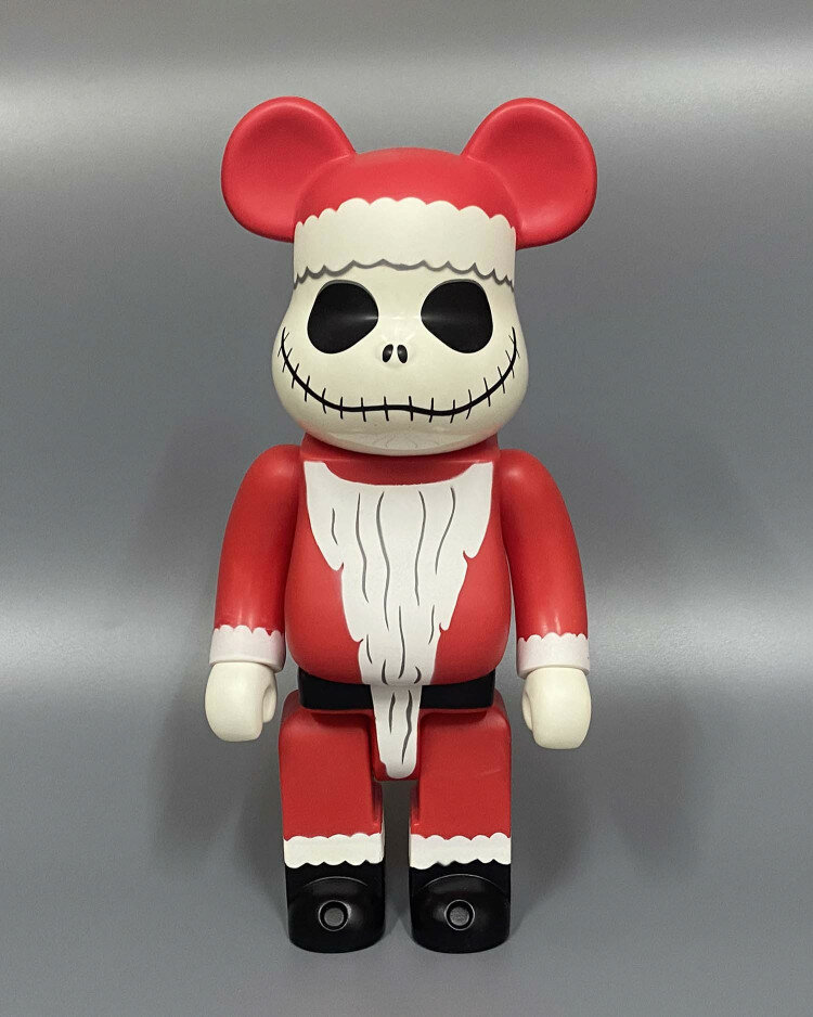 Bearbrick, статуэтка/фигурка, для интерьера, Santa Jack, АБС пластик, 28см, красно-белый