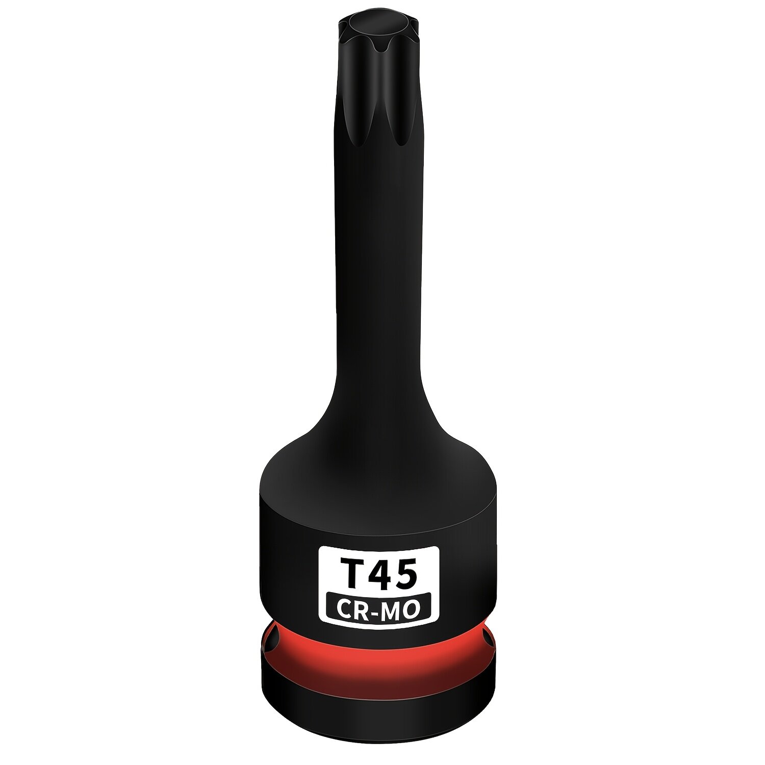Насадка-бита Torx T45 ударная, 1/2" (12.5 мм), 3 дюйма, Cr-Mo сталь, для электро-трещоток и ручного ремонта