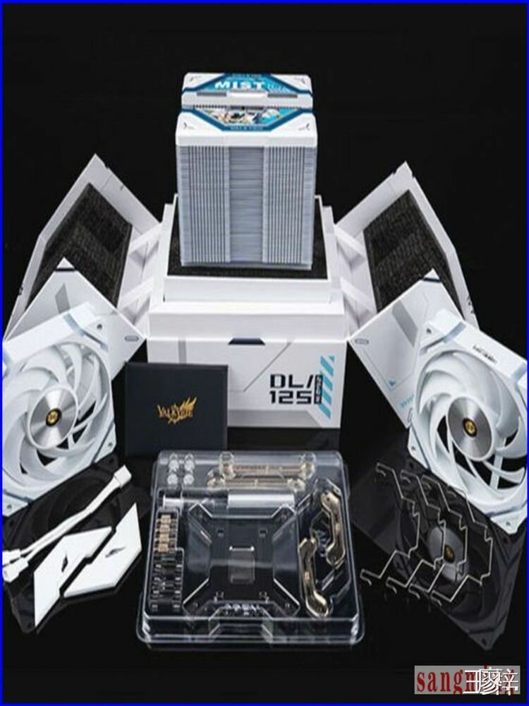 Водяной тепловентилятор VALKYRIE Mist с LED подсветкой, 1风扇, белый, для gaming-компьютеров, 120мм — фото 1