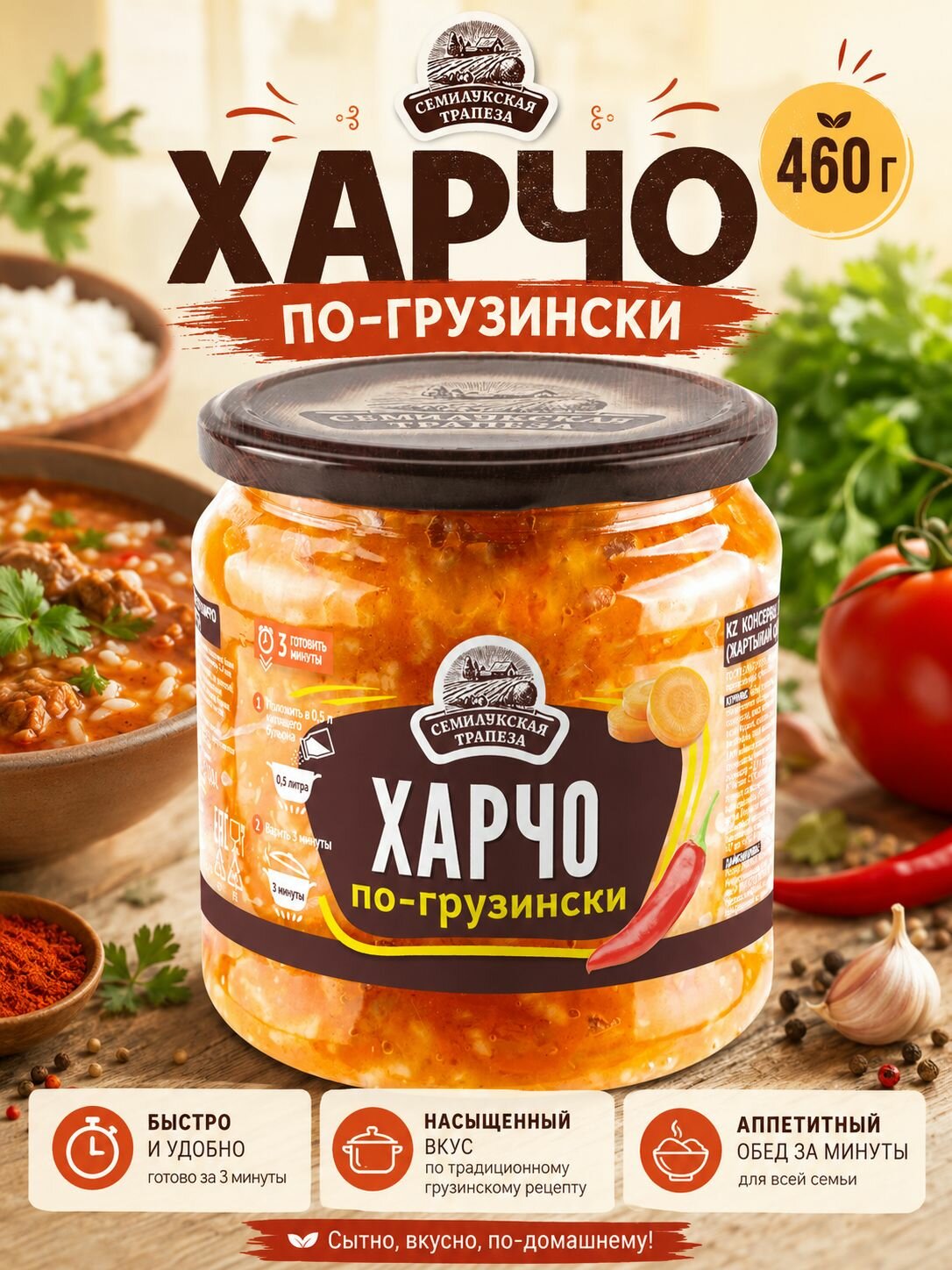 Семилукская трапеза Харчо по-грузински, 460 г