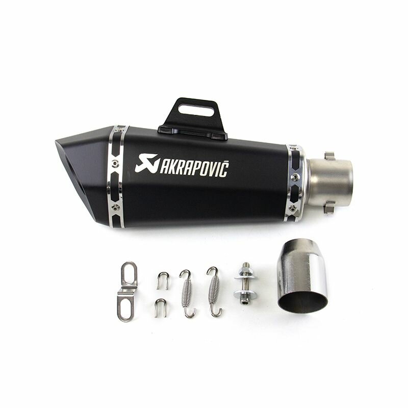 Глушитель на мотоцикл акрапович Akrapovic Gasoline длиной 345 мм мотоциклетный глушитель 345 мм глушитель для мотоциклов