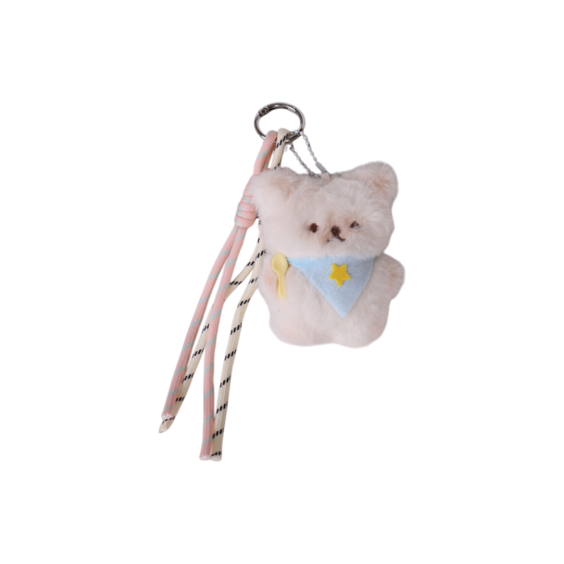 WADORN Мяукающая кошка едящая плюшевые брелки высота 10 см 10cm