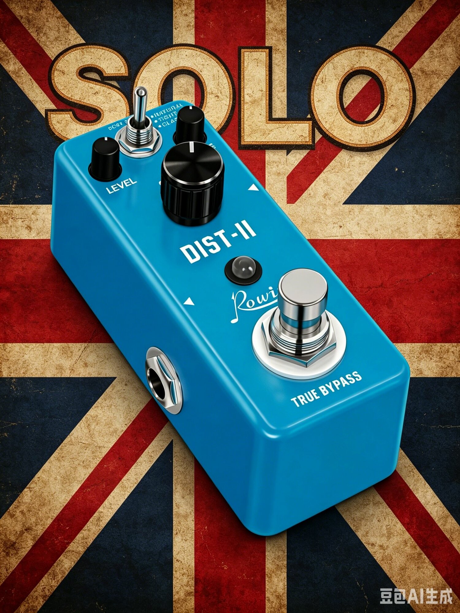 Rowin LEF-301B DIST-II Solo Dist, мини-педаль высокогейнового дисторшна для гитарных соло, три режима Natural/Tight/Classic, отличная динамика, цельнометаллический корпус, истинный байпас