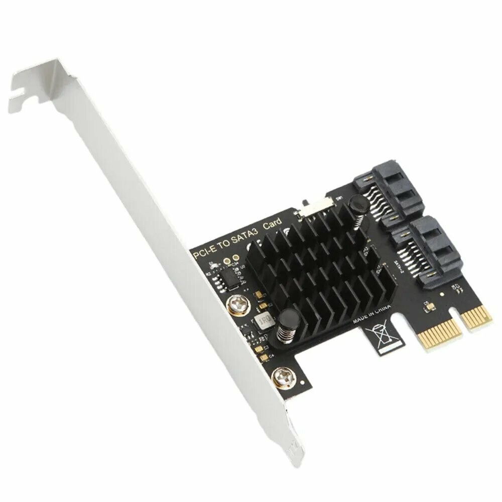 Плата Расширения PCIe 3.0 ASM1061, 2-Портовый Контроллер 6 Гбит/С