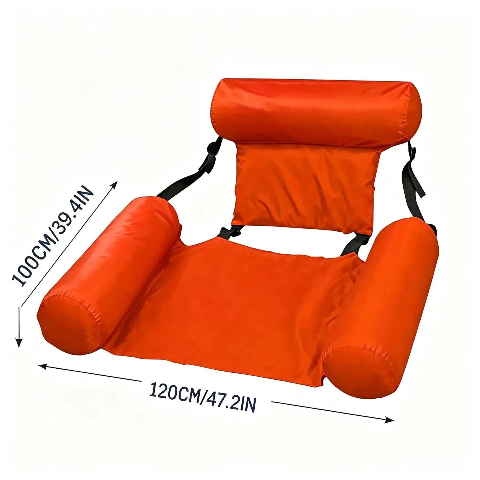 Надувной матрас-шезлонг Pure Color Pure Orange
