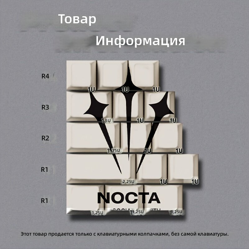 Колпачки для клавиш Tri-Star Starburst с сублимационной 2D-печатью, 15 клавиш OEM-высоты, из пятистороннего PBT, черные, износостойкие и маслостойкие