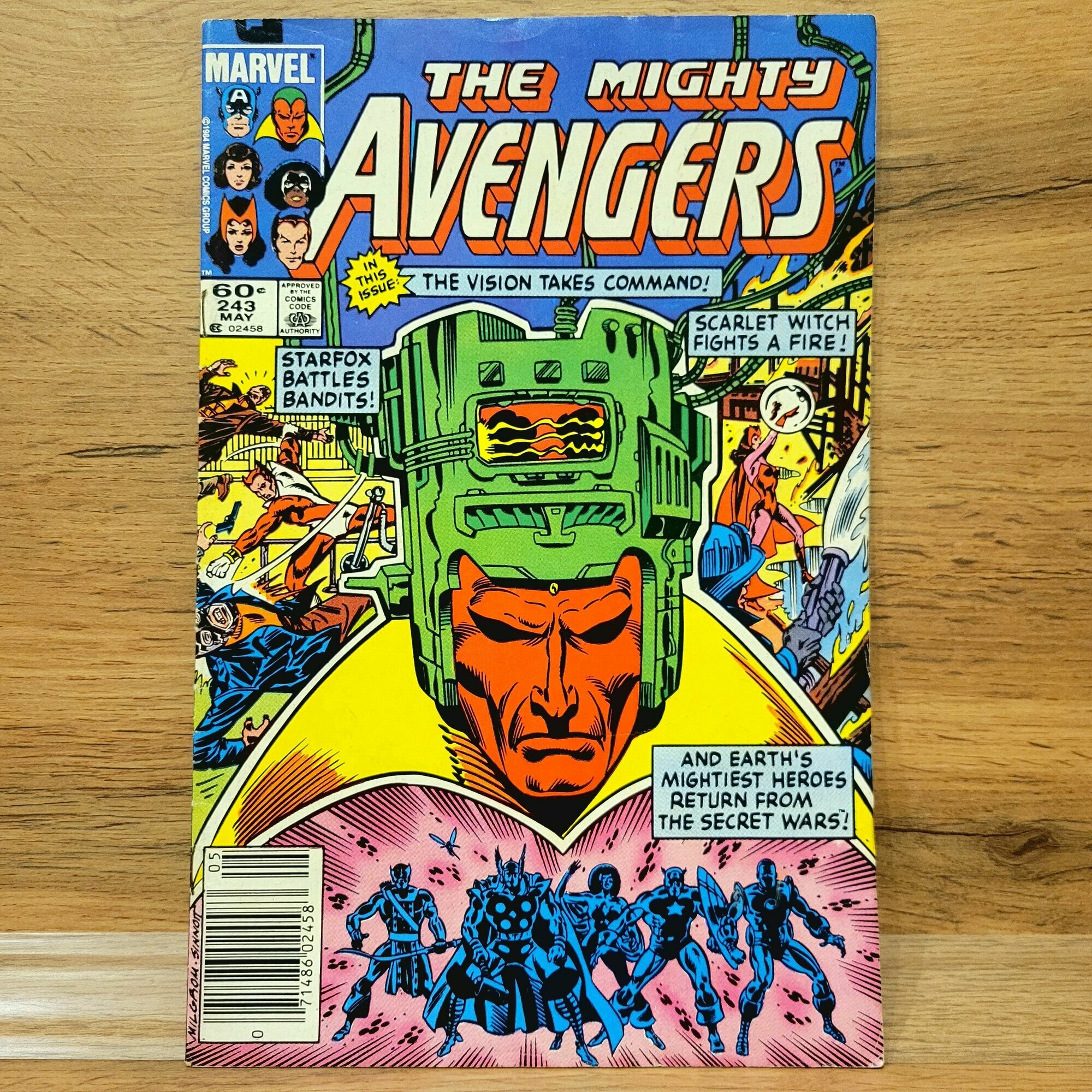 Ретро Комикс Avengers #243. 1984 Год.