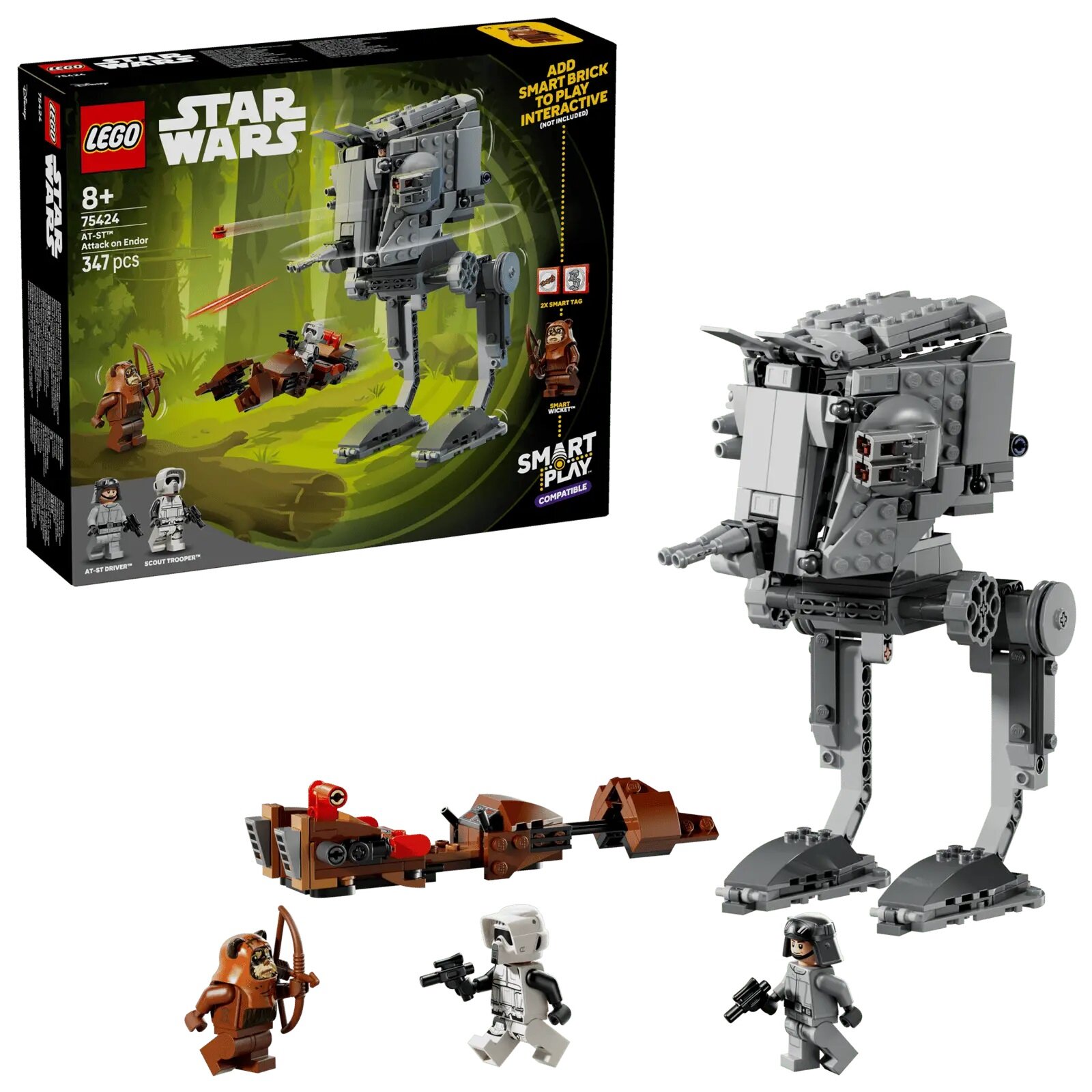Конструктор LEGO 75424 SMART Play - Лего Атака шагохода AT-ST на Эндоре
