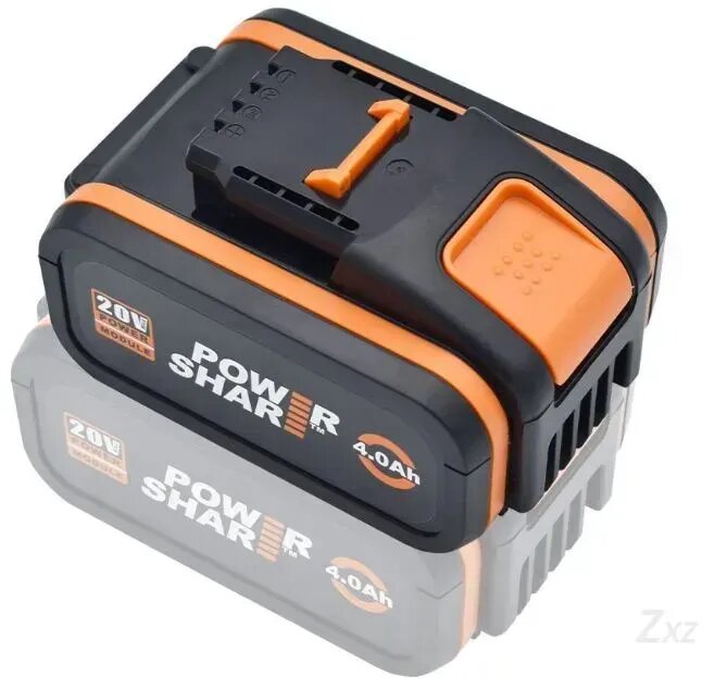Аккумулятор WORX WA3014 20В 4.0 Ач С индикацией мощности, Подходит для электроинструментов worx orange