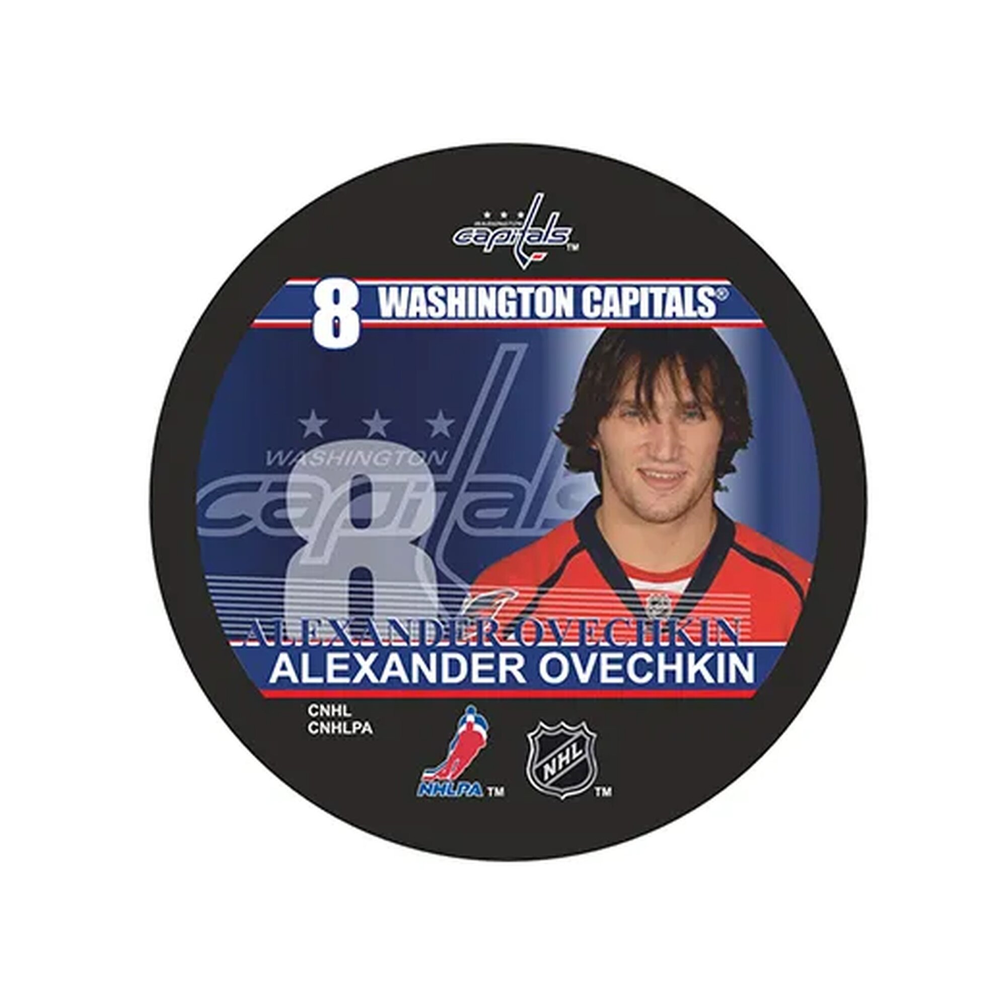 Шайба Rubena Игрок NHL Washington Capitals OVECHKIN №8 1-ст. (2), черный