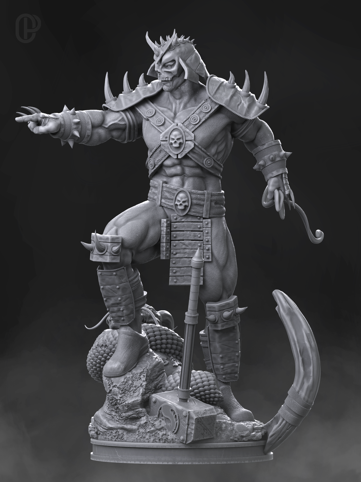 Миниатюра Шао Кан Shao Kahn - Mortal Kombat (80мм)