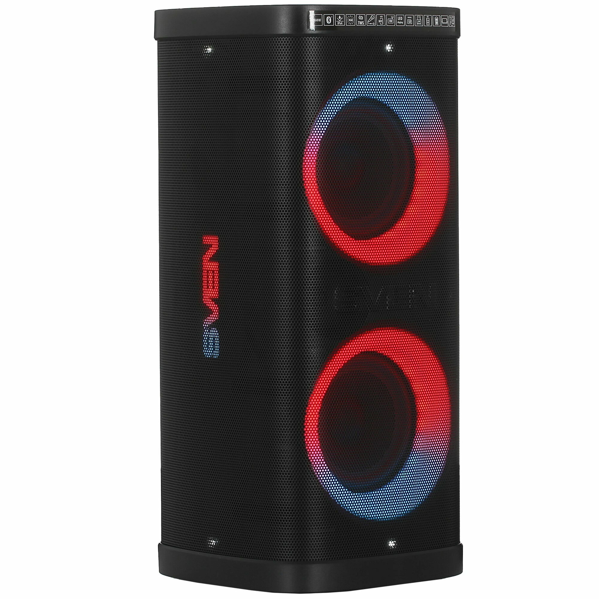 Музыкальный центр SVEN PS-950, 160 Вт, Bluetooth, караоке, черный