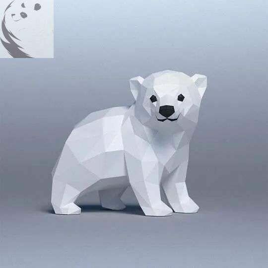 Конструктор бумажный, 3D набор для творчества, моделирования полигональной фигуры из картона, развивающий, подарочный / инструменты для сборки в комплекте для детей хобби паперкрафт творческий досуг