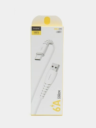 Кабель зарядный USB Type-c, Maimi X39, до 6A, 1 метр