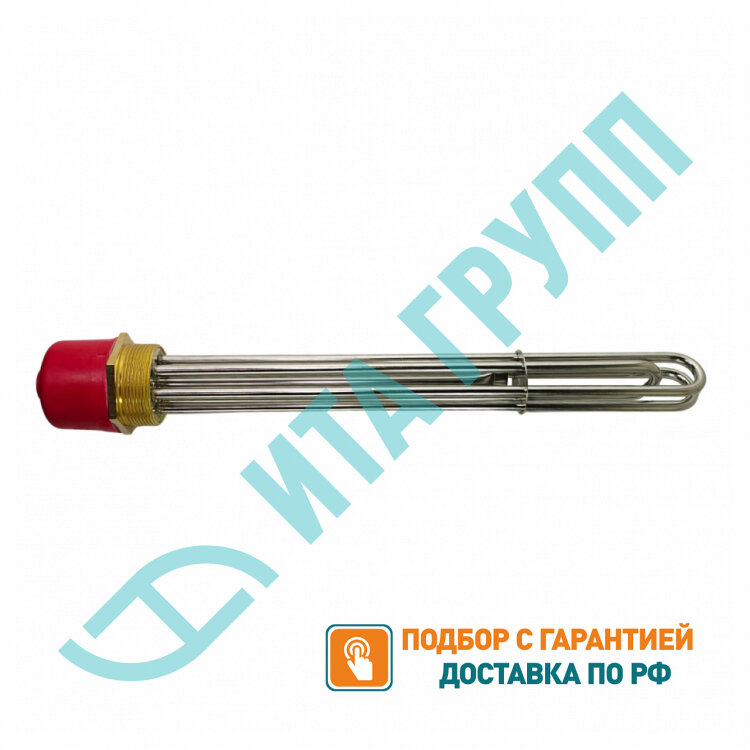 Блок ТЭН для котла 15кВт, G 2" 59мм, OSO, ЭВАН, 69615