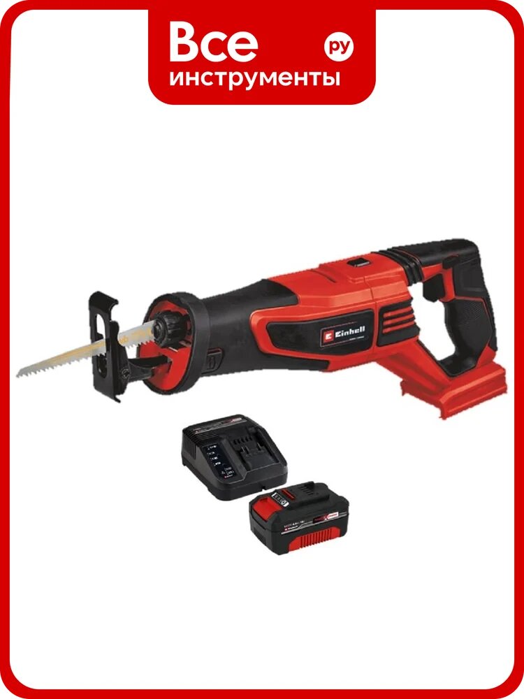 Пила сабельная аккумуляторная Einhell PXC TP-AP 18/28 Li BL + 1 акк. 4 Ач + ЗУ 3 А 4326310SET