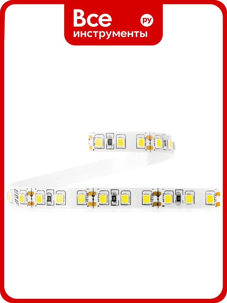 Лента светодиодная ELF 600SMD диодов (2835) тип В, 12В, 5м, белый холодный ELF-600SMD2835NWcw-typeB