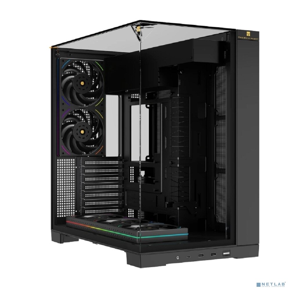 Thermalright Корпус TR-A70 FanUB / Black / TG / TL-UB36R+TL-UB24 PWM Fans / USB TYPE-C / ATX / TRA70FUBB
