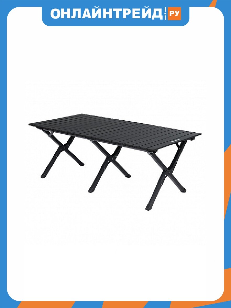 Стол туристический Naturehike Star Jane T01 складной, 119х60х44,5 см, с Х-образными ножками, черный CNK2550JJ018-BL