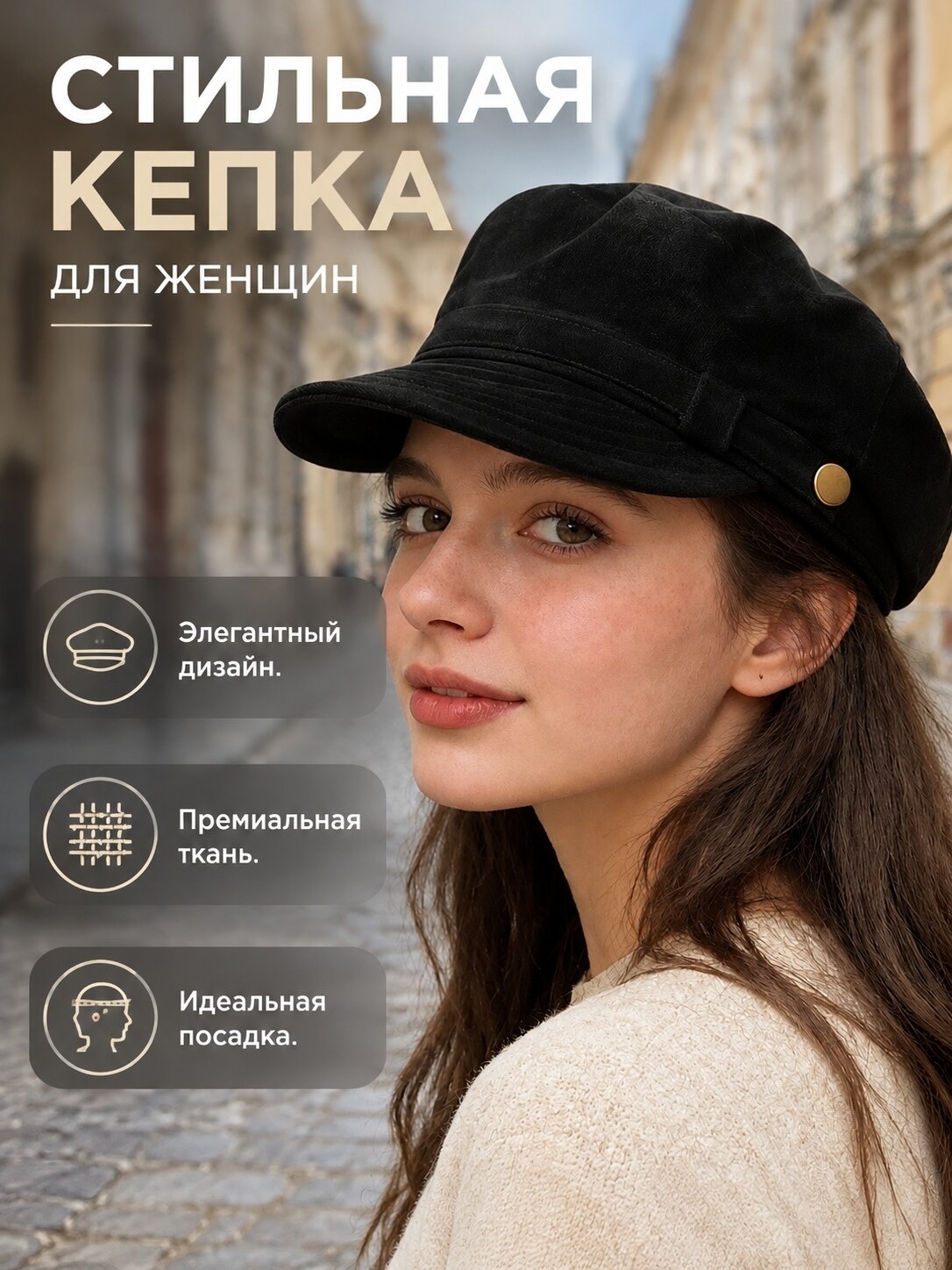 Берет  Осень-зима 2025 для женщин