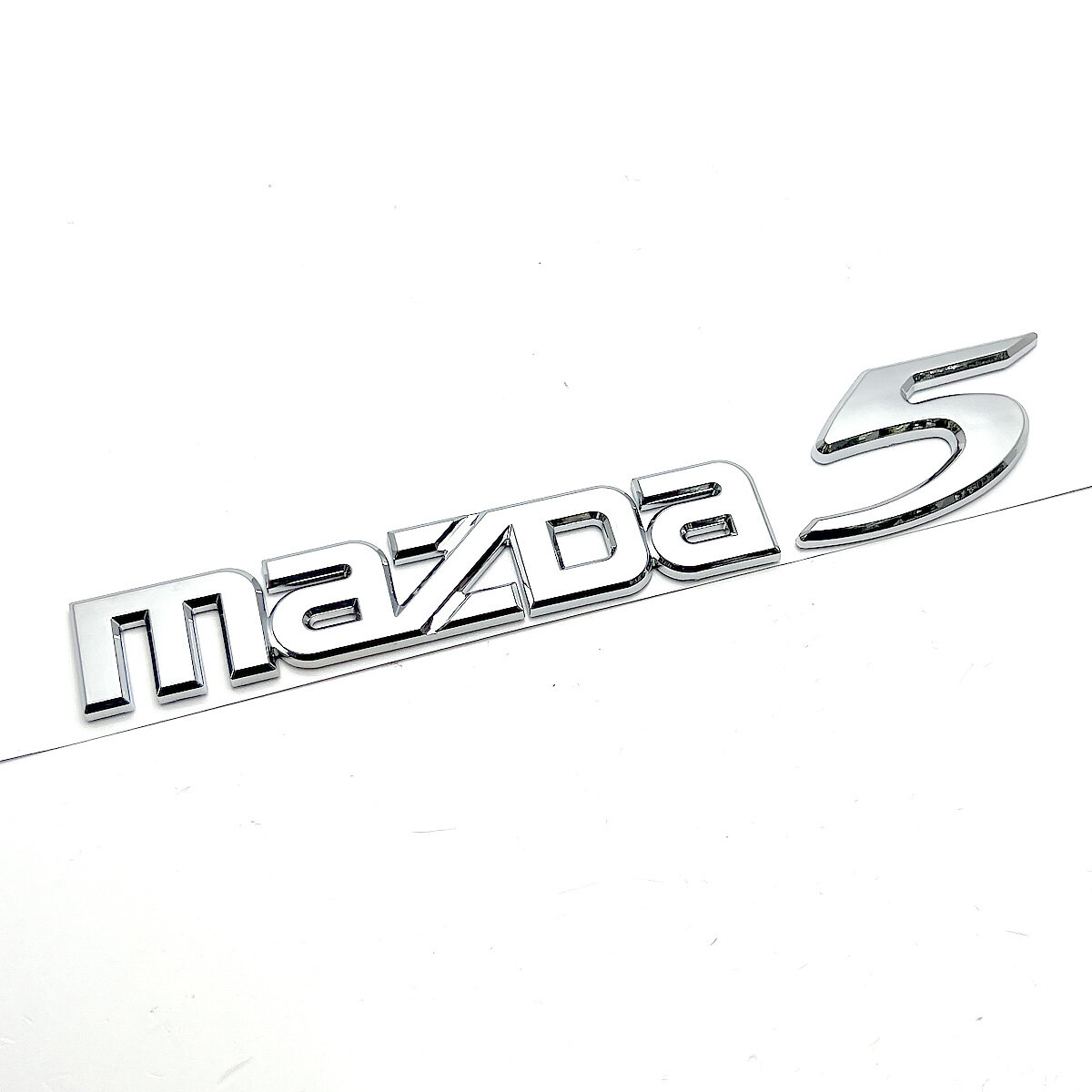 Надпись Mazda 5 215 мм хром