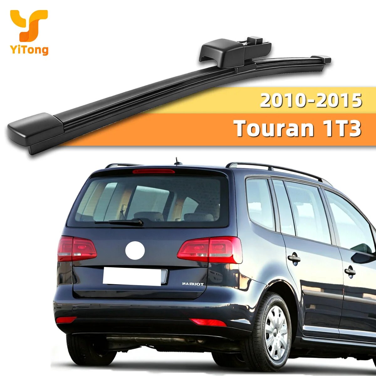Задний дворник Yitong для Volkswagen VW Touran 1T3 2010-2015, сменный, из натурального каучука, бесшумный, всепогодный, для з.