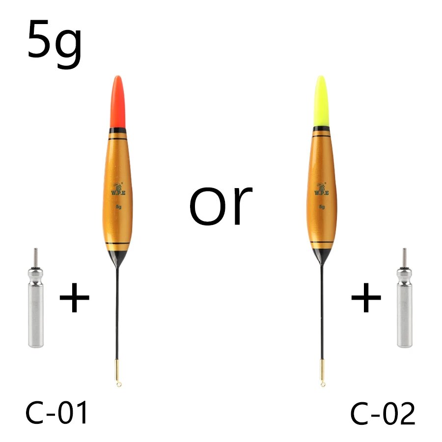Поплавок для рыбалки W.P.E, 5g, Цвет: YG9-5g-C