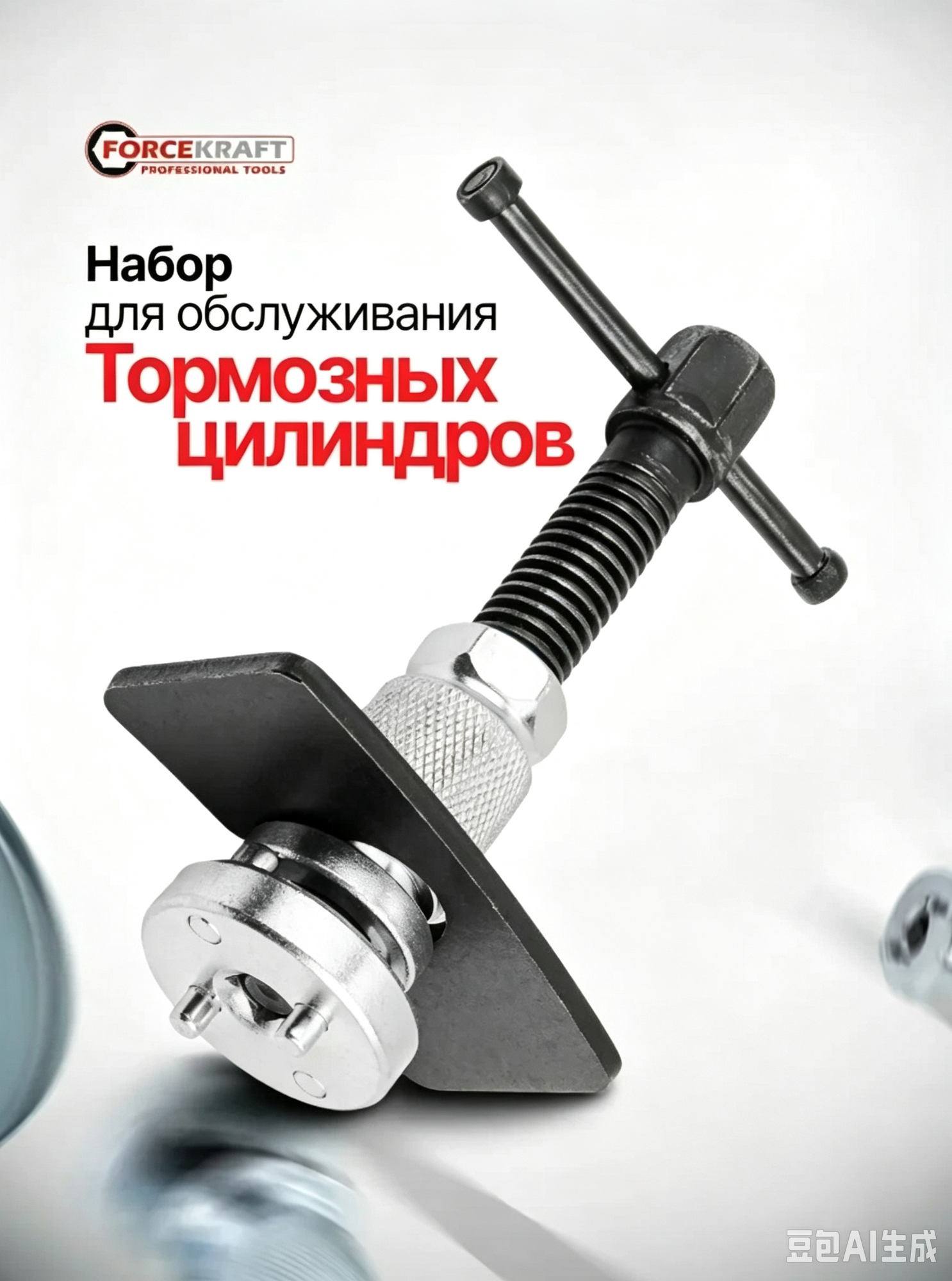 Набор инструментов для разжима тормозных цилиндров, возврат поршней суппорта, автоинструмент для ремонта тормозов