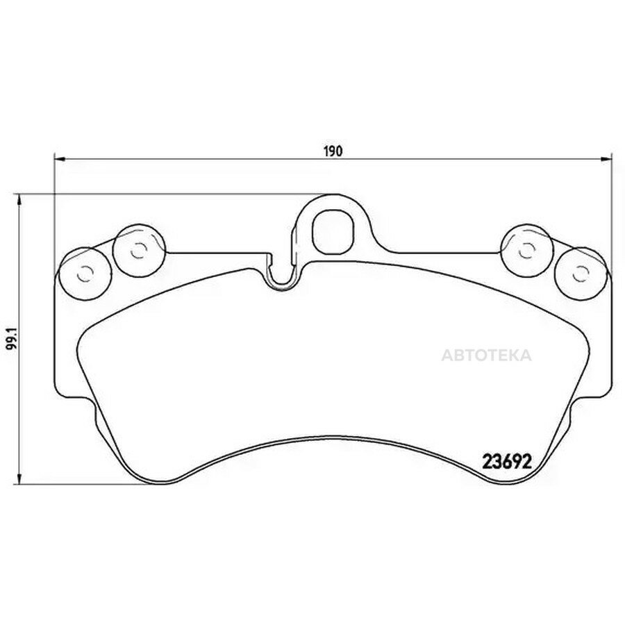 Колодки тормозные VW/PORSCHE TOUAREG/CAYENNE 02- перед. BREMBO P85069