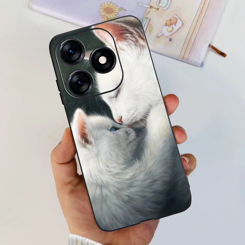 Для Tecno Spark 10 KI5q чехол милый мультяшный динозавр мягкий чехол на заднюю панель телефона для Tecno Spark 10C 2023 Spark10 KI5k противоударный бампер