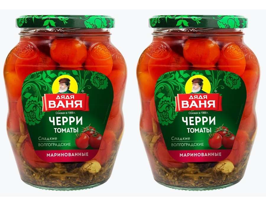 Дядя Ваня Томаты Черри маринованные, 680 г, 2 шт