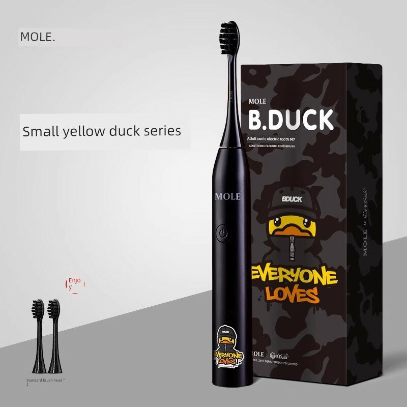 Электрическая зубная щетка MOLE Little Yellow Duck, автоматическая, для взрослых, мужчин и женщин, пар, детей, с мягкой