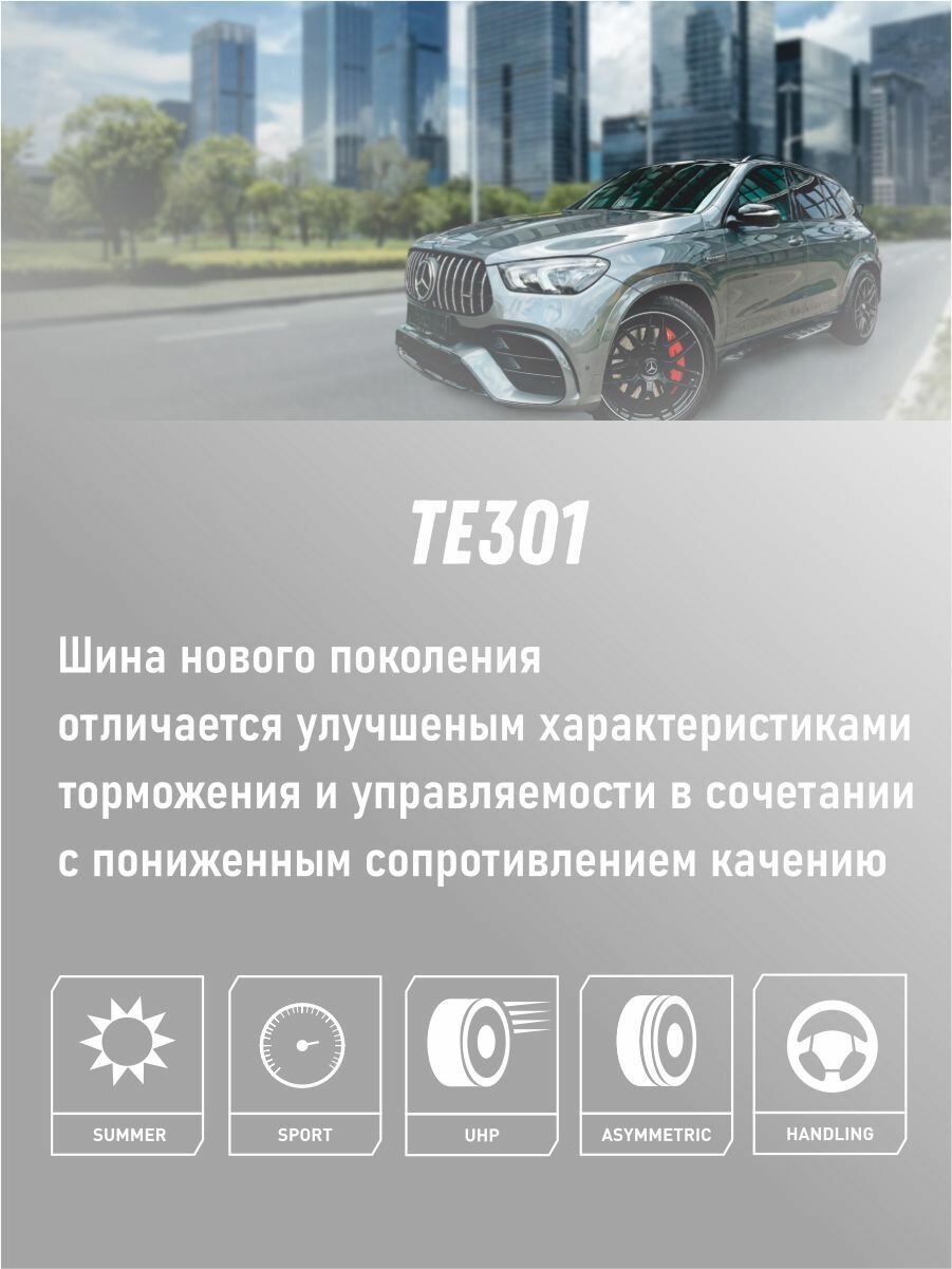 Летние шины Triangle TE301, 225/65 R17, для легковых автомобилей, бескамерные — фото 1