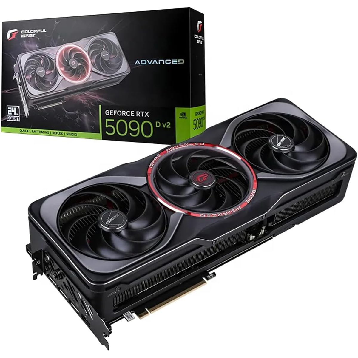 Colorful IGame GeForce RTX 5090 D v2 Advanced OC 24GB PCIE 5.0 GDDR7 512 BIT видеокарты