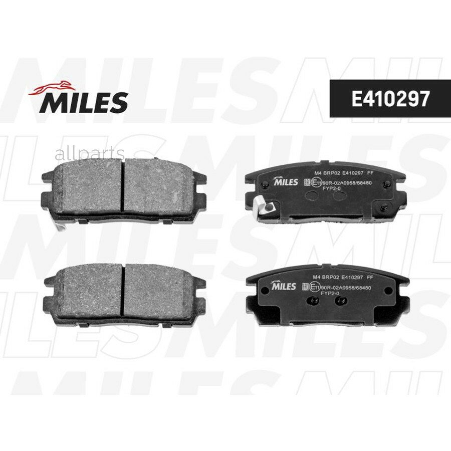 MILES E410297 Колодки тормозные CHEVROLET CAPTIVA/OPEL ANTARA 2.4/3.2 06- зад. LowMetallic