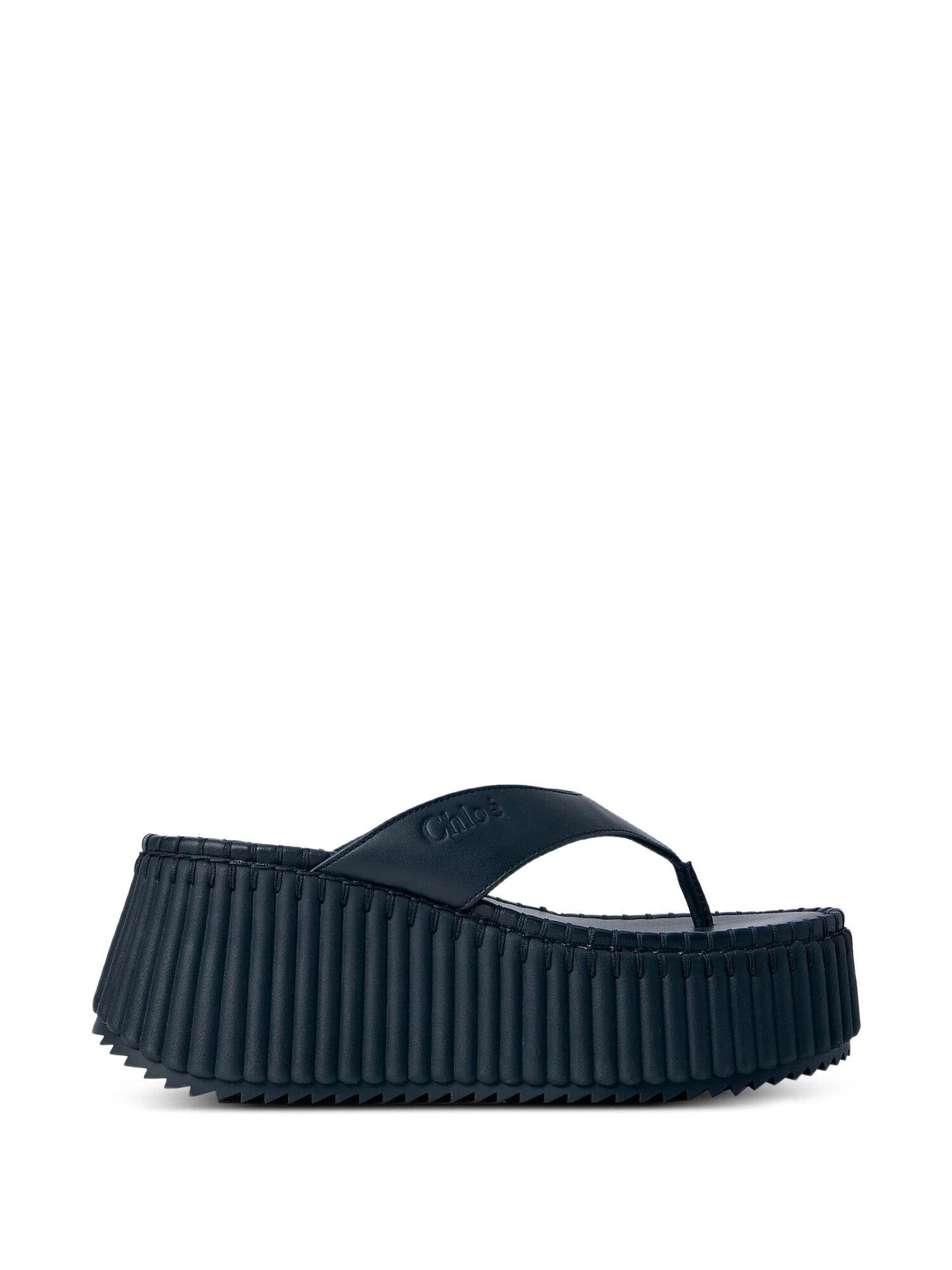 Босоножки Chloe Platform ridged-sole sandals, размер 39, black/black — фото 1