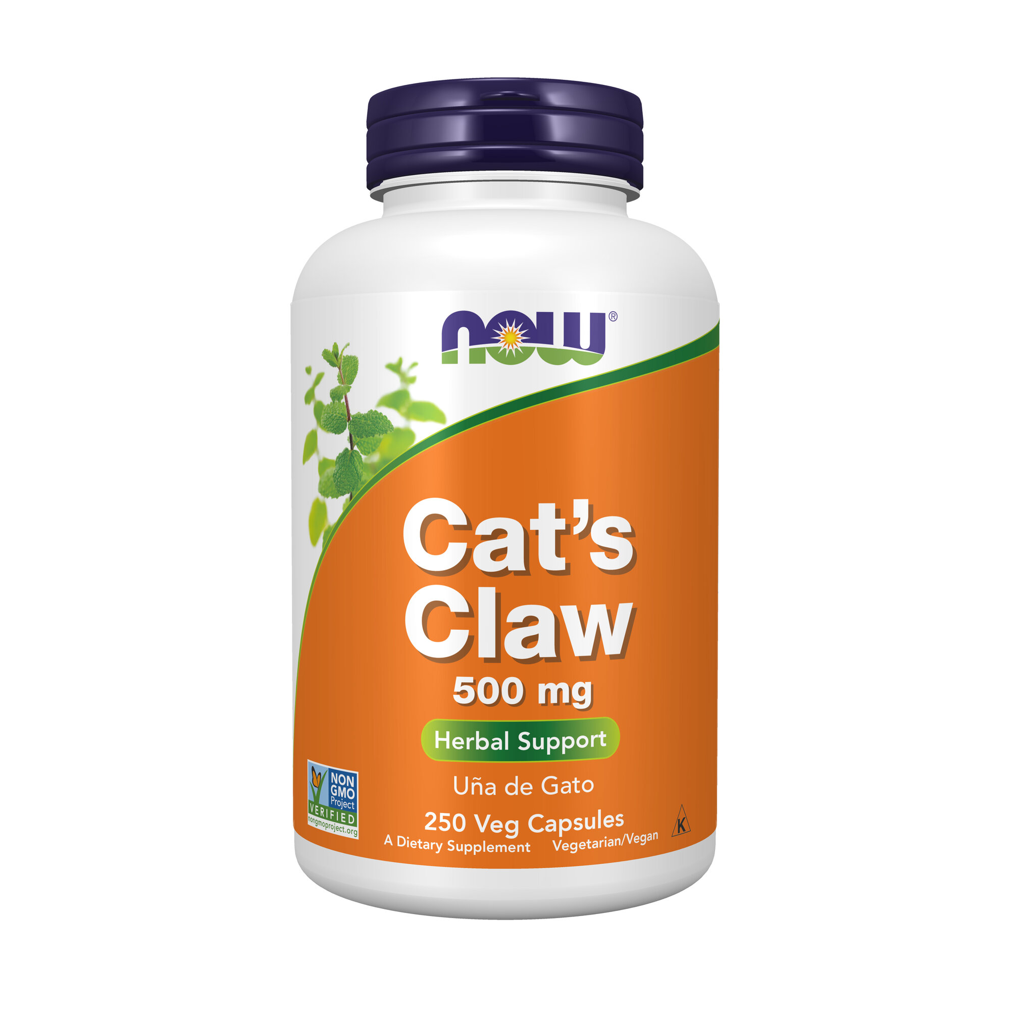 Кошачий коготь 500мг NOW Cat's Claw 500mg 250 растительных капсул
