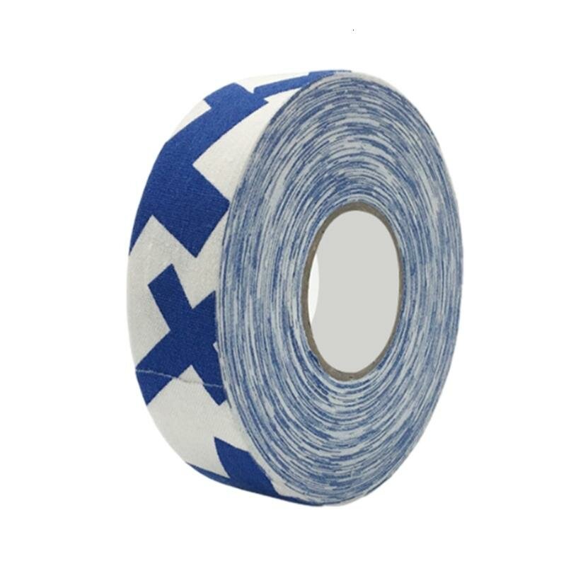 Хоккейная лента 25×25 м, синий знак плюс