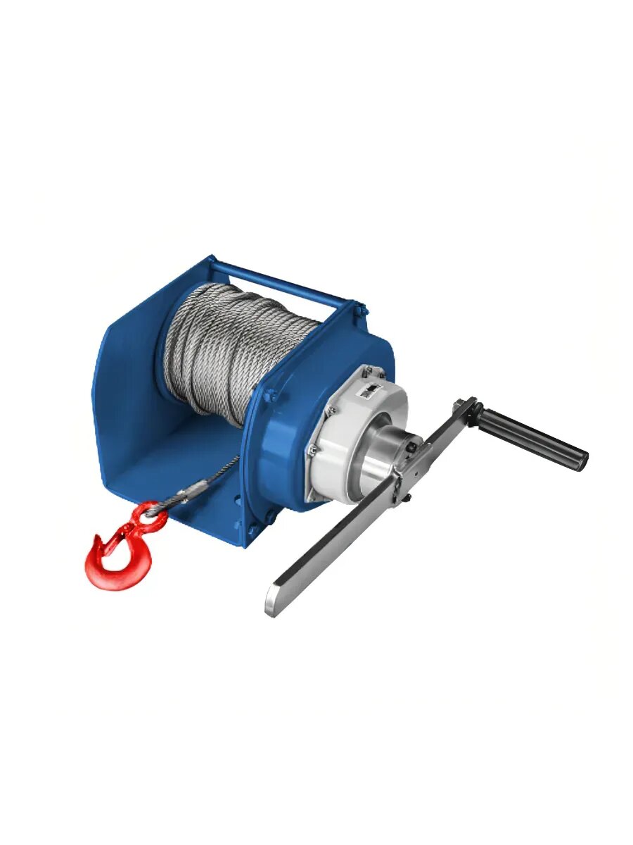 Лебедка барабанная GEARSEN JHW 05400, грузоподъемность 500 кг, трос 40 м