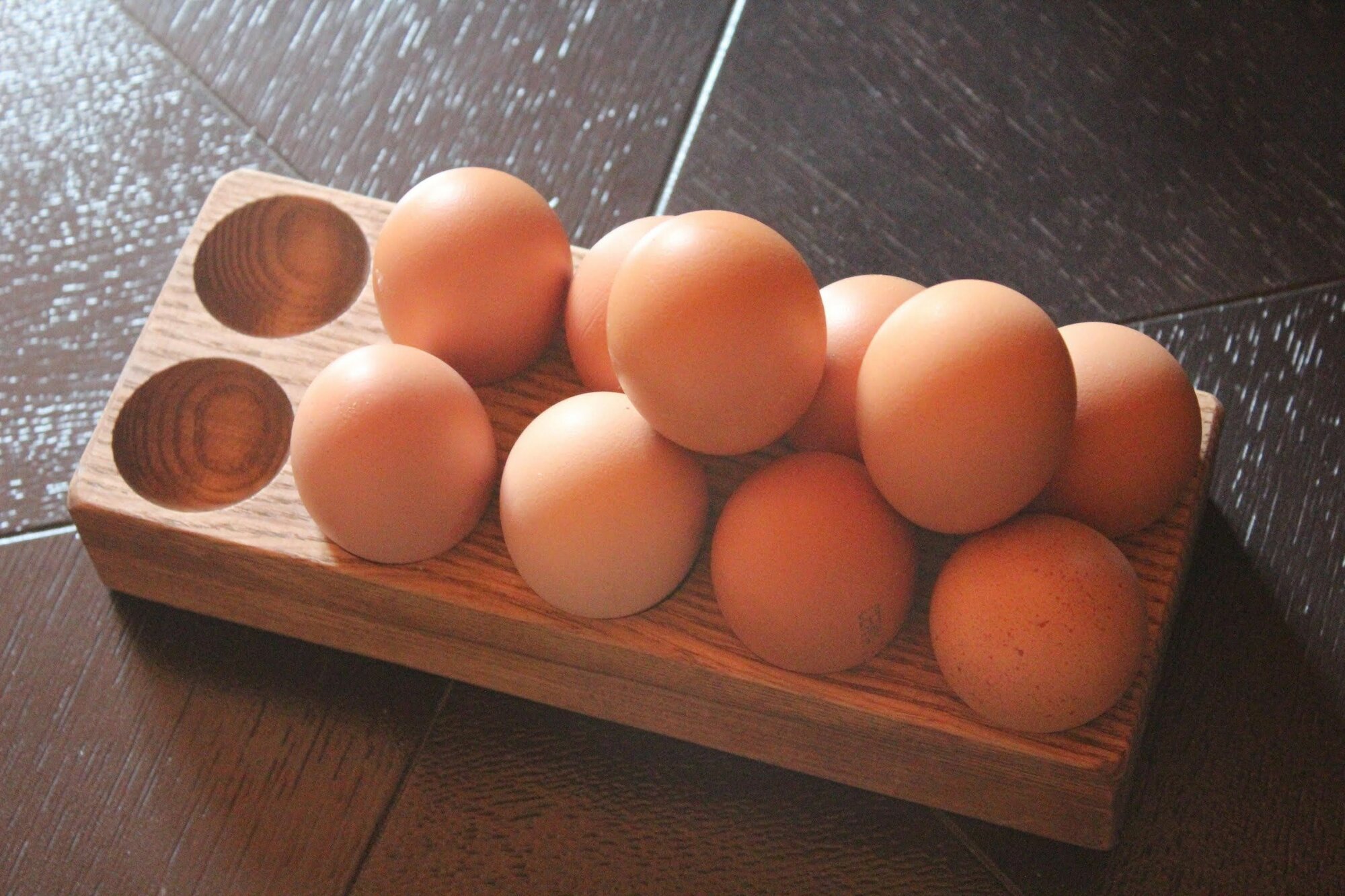Менажница Подставка для яиц из дерева Стильное хранение продуктов